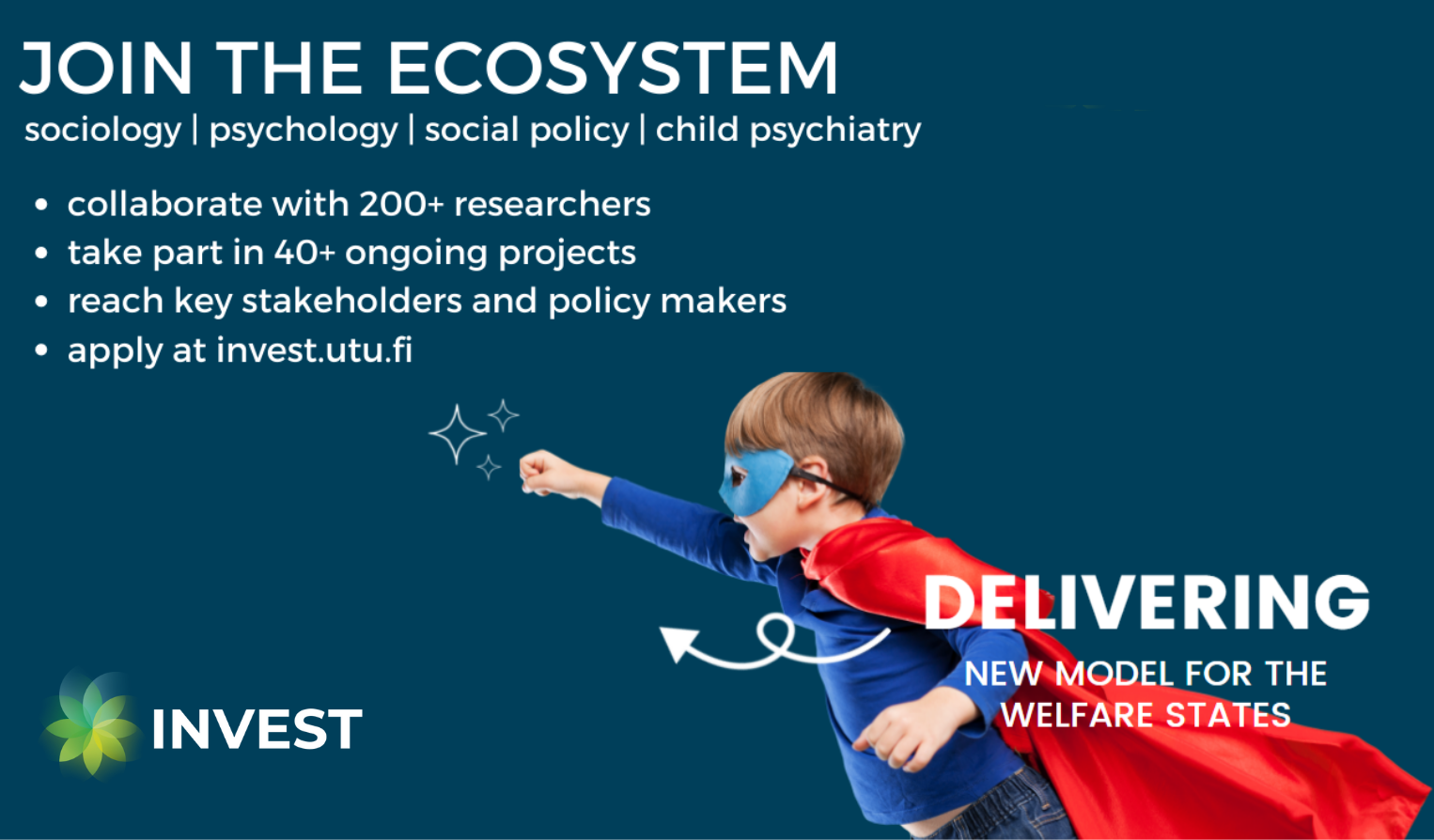 Join the INVEST Ecosystem to be part of the network for a new welfare ...